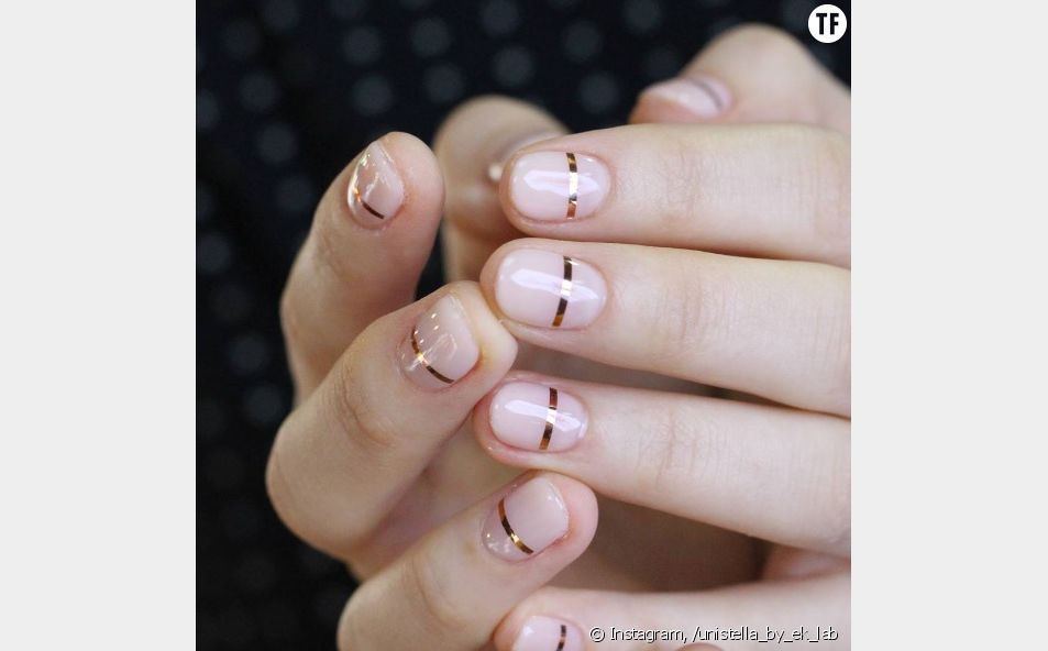 Line nails : enfin une tendance nail art jolie et facile à faire chez ...